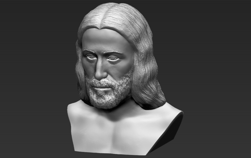 Jesus reconstruction based on Shroud of Turin 3D printing ready - Pinshape