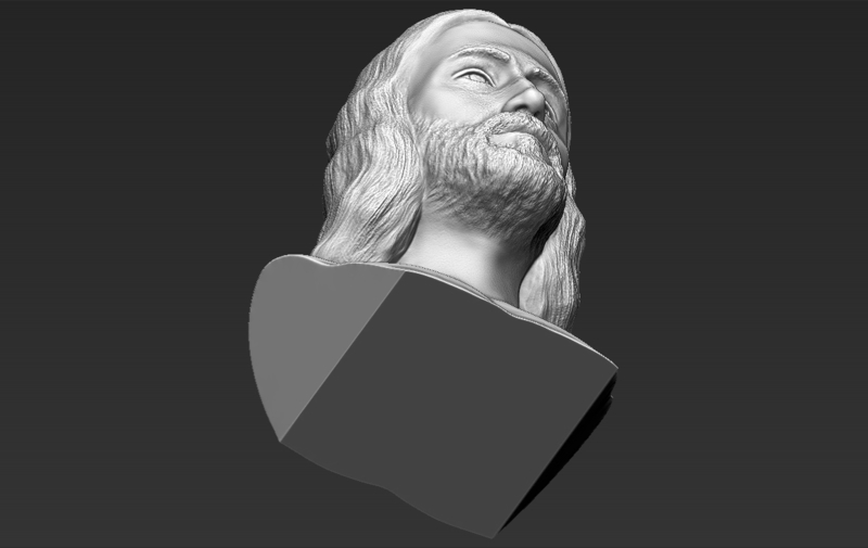 Jesus reconstruction based on Shroud of Turin 3D printing ready - Pinshape