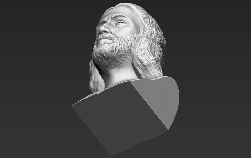 Jesus reconstruction based on Shroud of Turin 3D printing ready - Pinshape