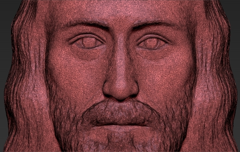 Jesus reconstruction based on Shroud of Turin 3D printing ready - Pinshape