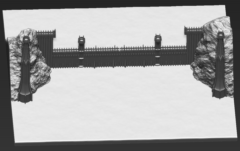 The Black Gate of Mordor from The Lord of the Rings stl obj - Pinshape