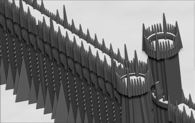 The Black Gate of Mordor from The Lord of the Rings stl obj - Pinshape