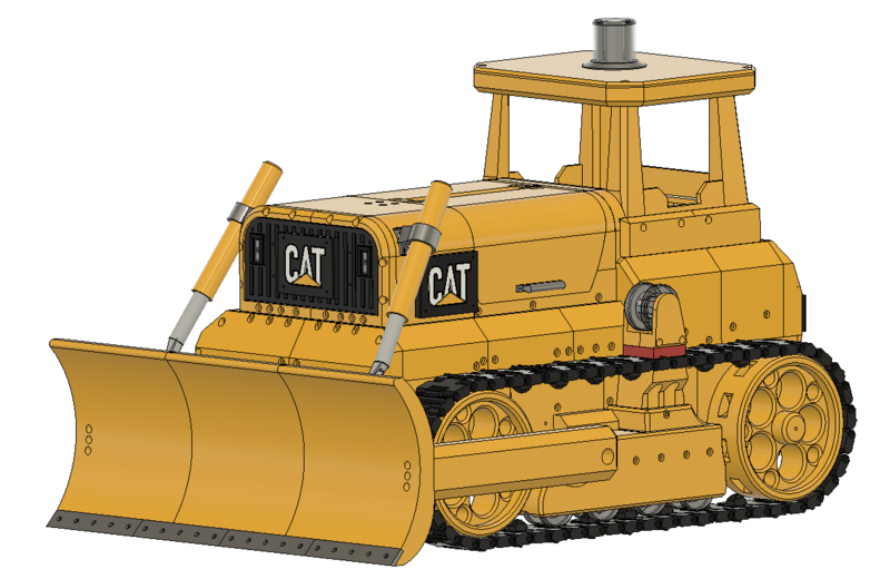 Caterpillar Bulldozer, RC - Pinshape