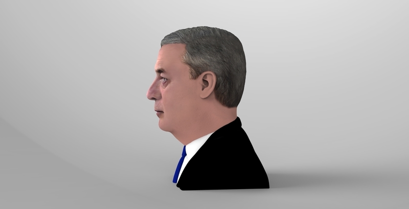 Nigel Farage bust ready for full color 3D printing - Pinshape