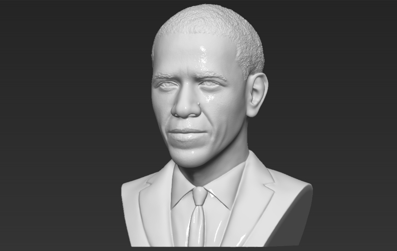 Barack Obama bust 3D printing ready stl obj formats - Pinshape