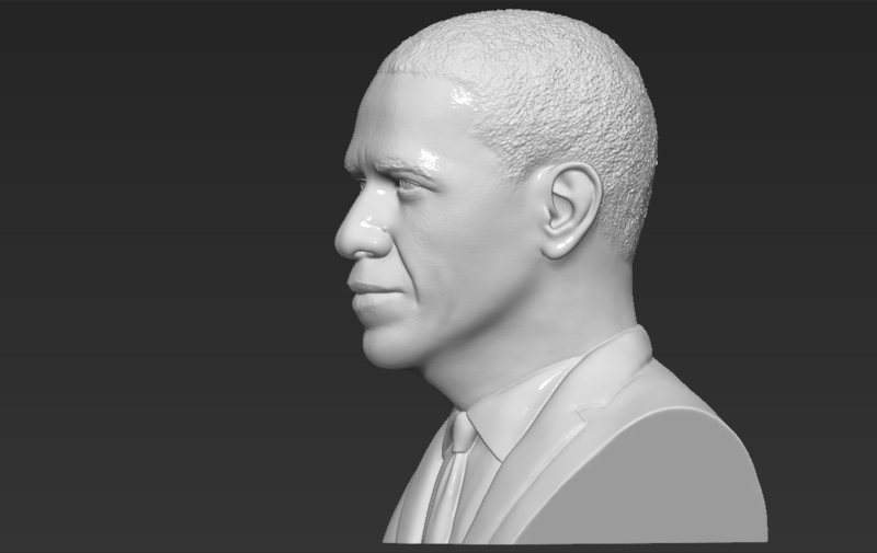 Barack Obama bust 3D printing ready stl obj formats - Pinshape