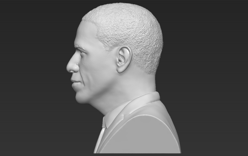Barack Obama bust 3D printing ready stl obj formats - Pinshape