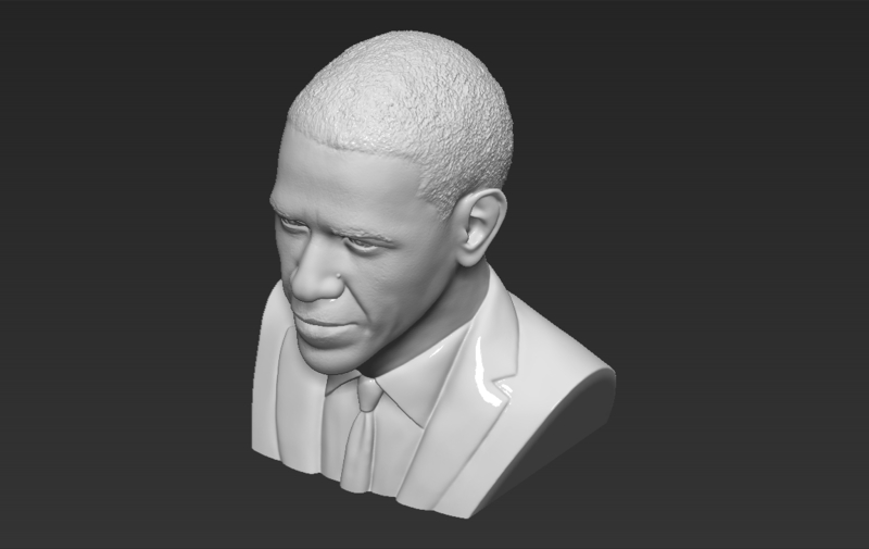 Barack Obama bust 3D printing ready stl obj formats - Pinshape