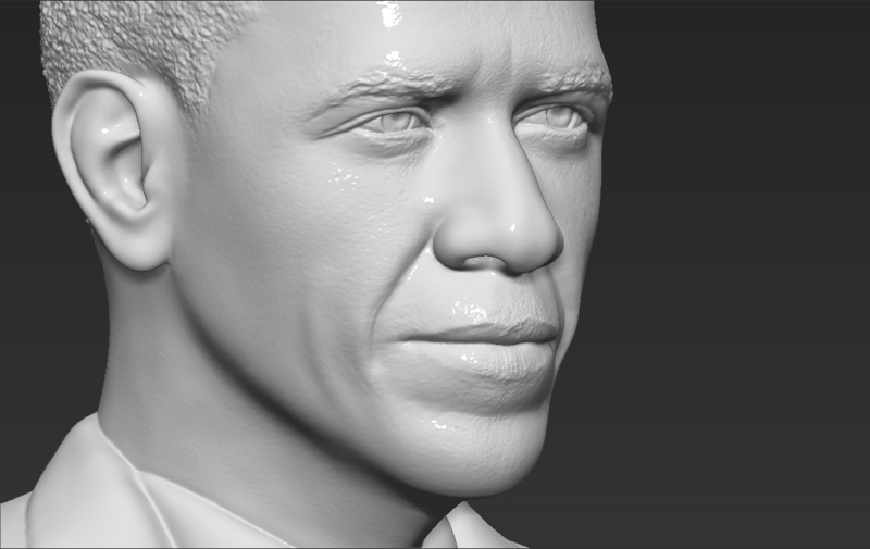 Barack Obama bust 3D printing ready stl obj formats - Pinshape