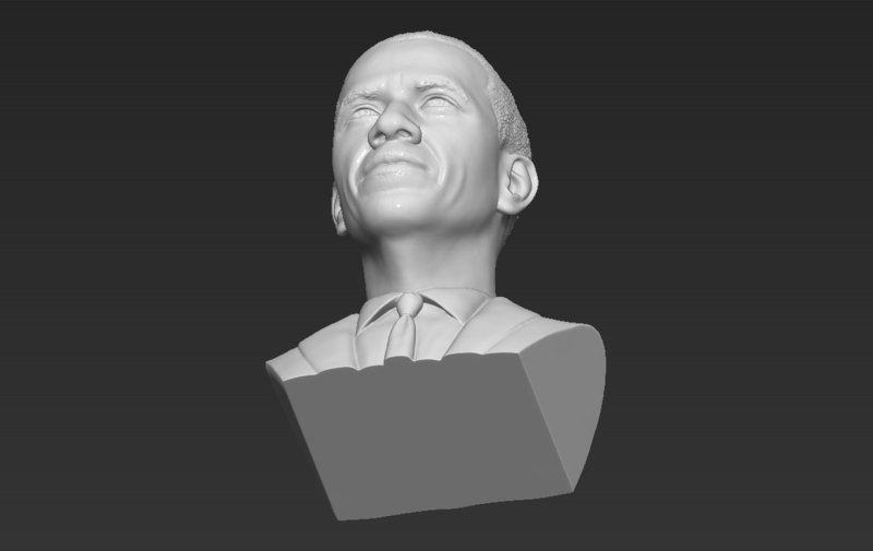 Barack Obama bust 3D printing ready stl obj formats - Pinshape