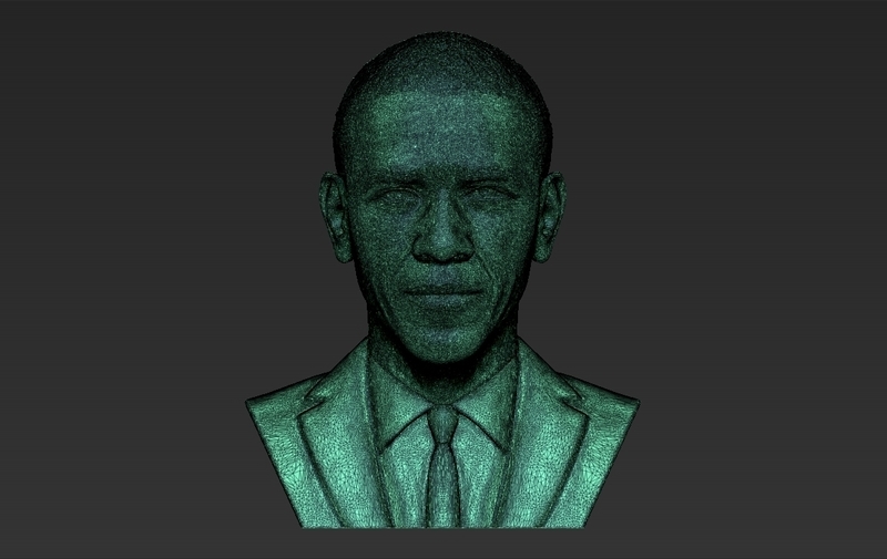 Barack Obama bust 3D printing ready stl obj formats - Pinshape