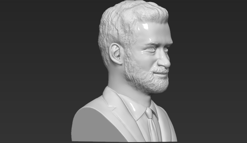 3D Printed Prince Harry bust 3D printing ready stl obj formats by ...