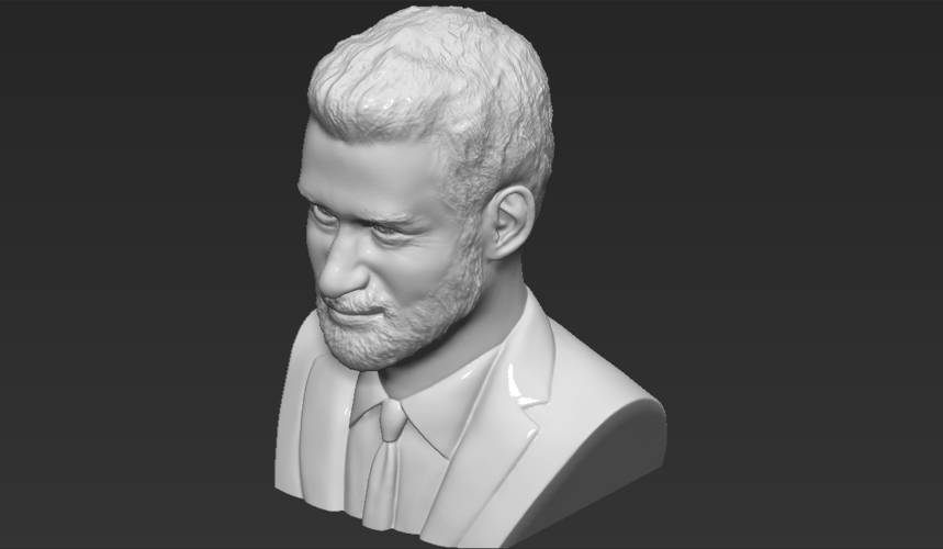 3D Printed Prince Harry bust 3D printing ready stl obj formats by ...