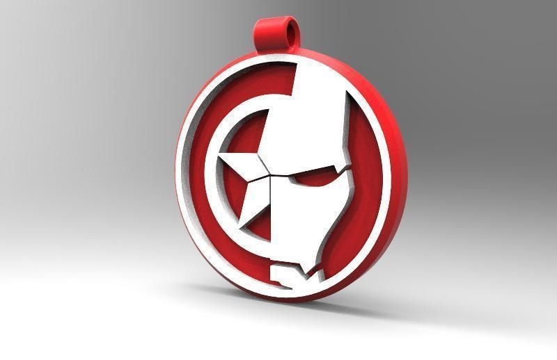 Iron man captain america keychain - Pinshape