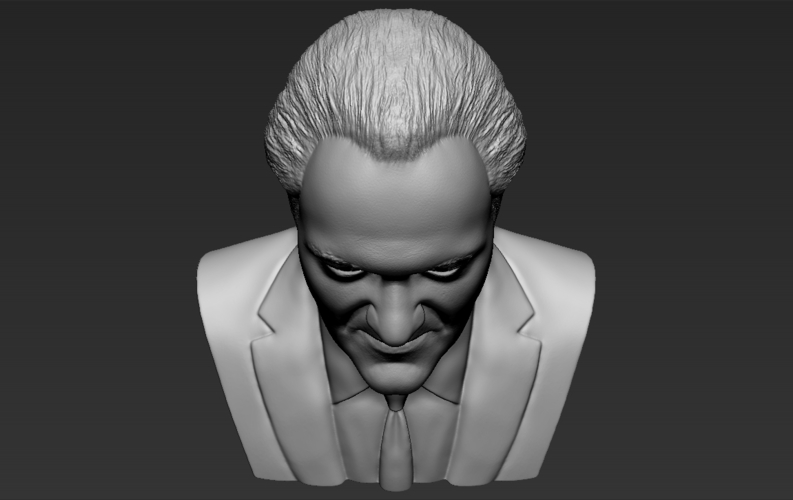 3D Printed Quentin Tarantino bust 3D printing ready stl obj formats by PrintedReality | Pinshape