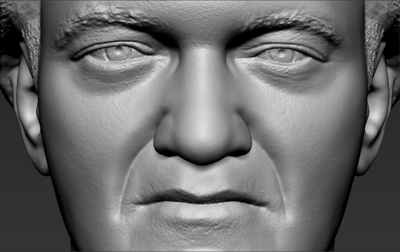 3D Printed Quentin Tarantino bust 3D printing ready stl obj formats by PrintedReality | Pinshape