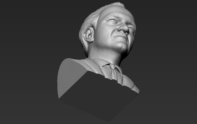 3D Printed Quentin Tarantino bust 3D printing ready stl obj formats by PrintedReality | Pinshape