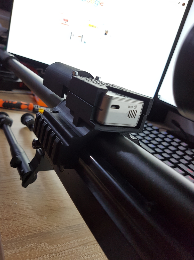 L96 Barrel Holder + Runcam 2 Mount - Pinshape