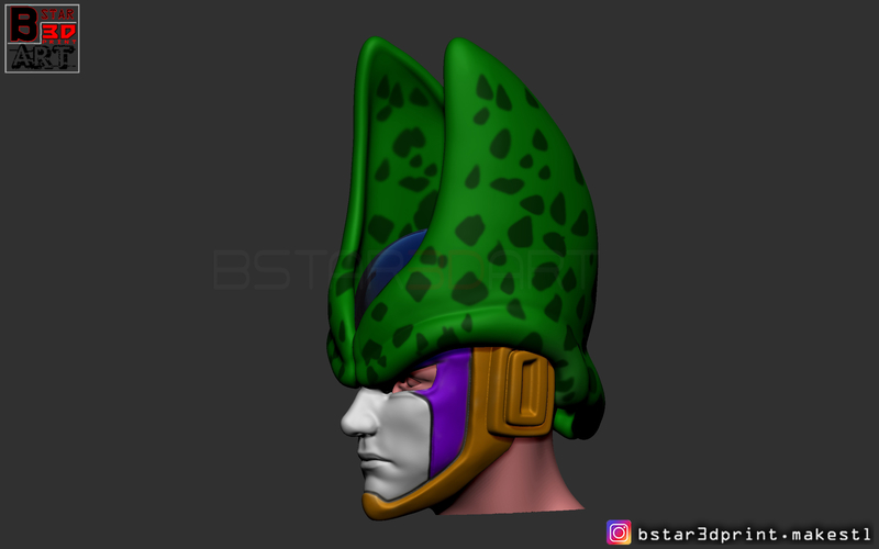 CELL Mask -Dragon Ball Z Cosplay or custom figure 3D print model - Pinshape