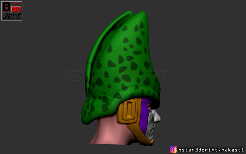 CELL Mask -Dragon Ball Z Cosplay or custom figure 3D print model - Pinshape