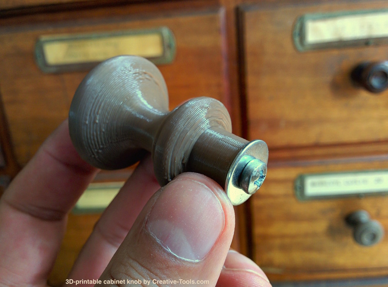 3D-printable generic cabinet knob - Pinshape