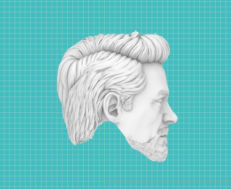 Tony stark head - Pinshape