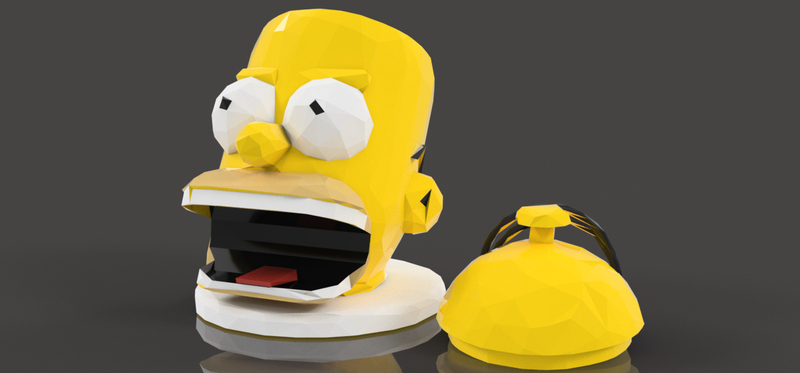 Homer candy jar - Pinshape