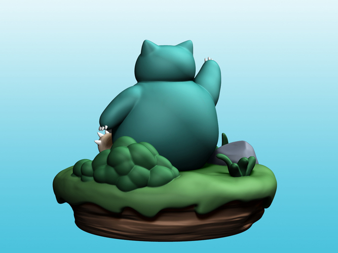 3D Printed Pokemon Snorlax by 3d Lord | Pinshape