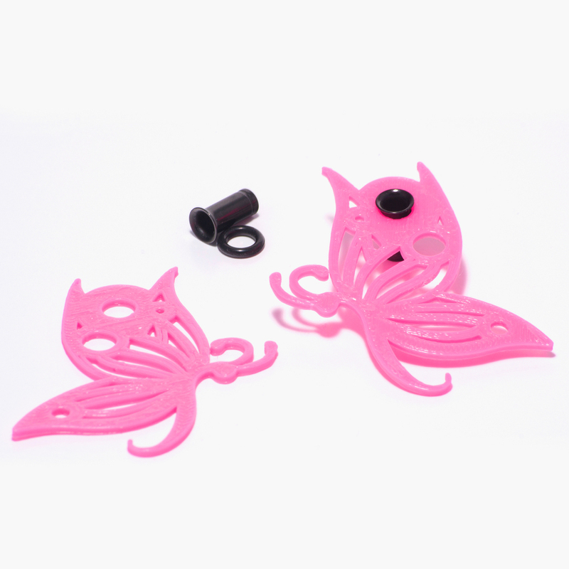 Butterfly Charms For 4g Single Flare Metal Plugs - Pinshape