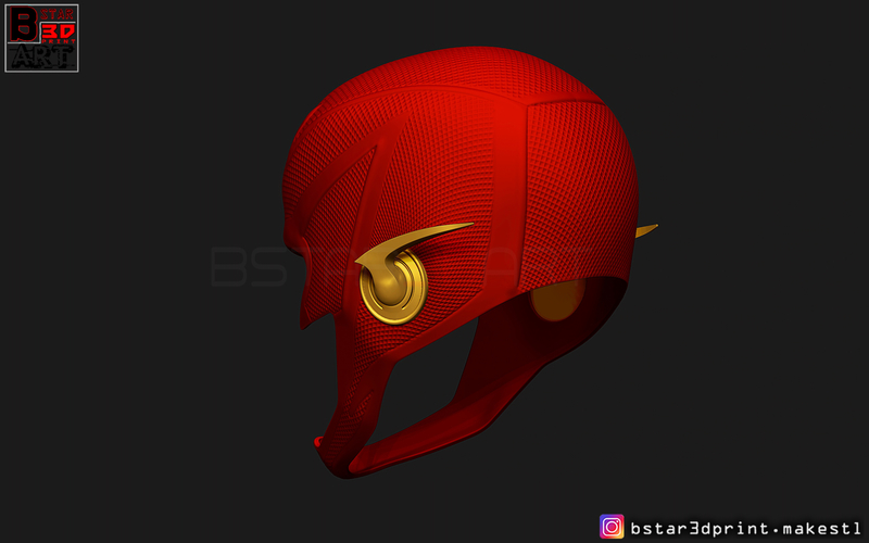 Flash Helmet Season 6 3D print model - Pinshape