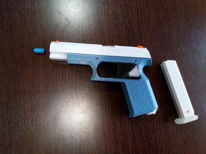 3D Printed FULLY Functional 3D Printable Toy/Prop Gun!!! by ...