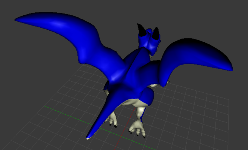 3D Printed Dragon Ball Dinosaure Blue Fly by kuzei kuzanagi | Pinshape