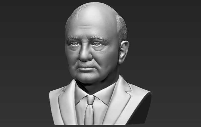 Mikhail Gorbachev bust 3D printing ready stl obj formats - Pinshape