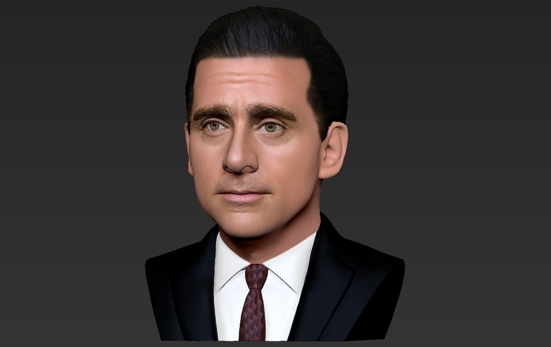 Michael Scott The Office bust ready for full color 3D printing - Pinshape