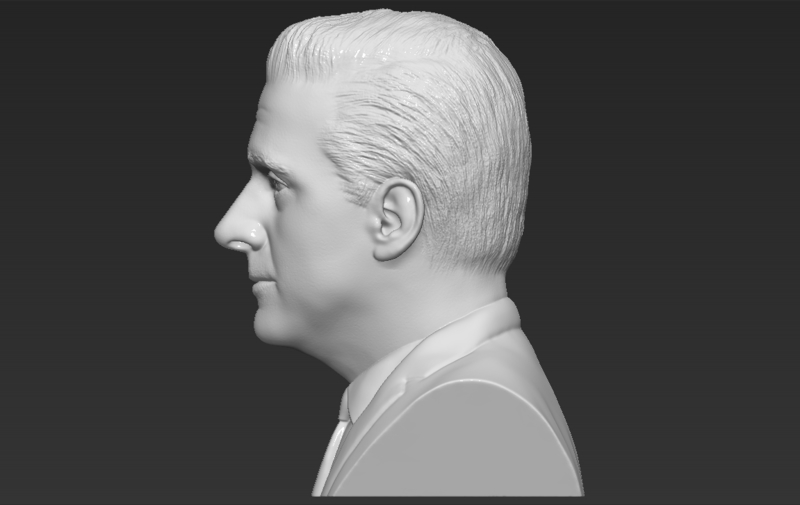 Michael Scott The Office bust ready for full color 3D printing - Pinshape