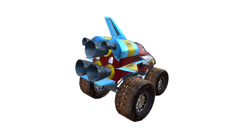 Plane Monster Truck - Pinshape