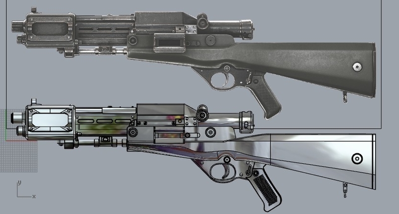 TL-50 Heavy Blaster from Star Wars 3d print model - Pinshape