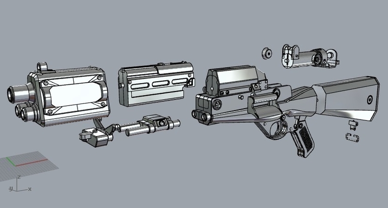 TL-50 Heavy Blaster from Star Wars 3d print model - Pinshape