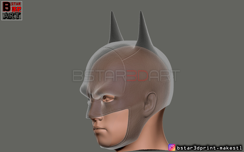Batman Mask - Robert Pattinson - The Batman 2021 - Pinshape