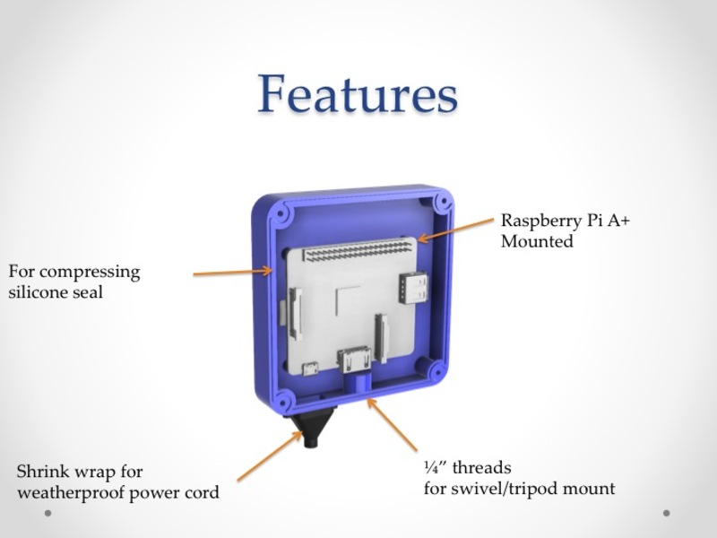 RainBerry: Weatherproof Case for Raspberry Pi A+ and Pi Camera - Pinshape
