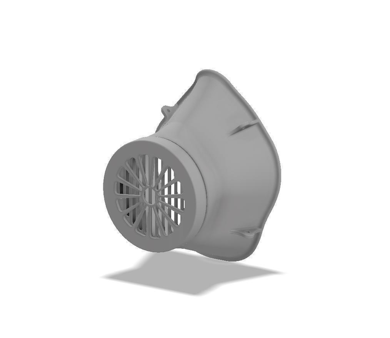 Corona Covid Mask from cotton pads - Pinshape