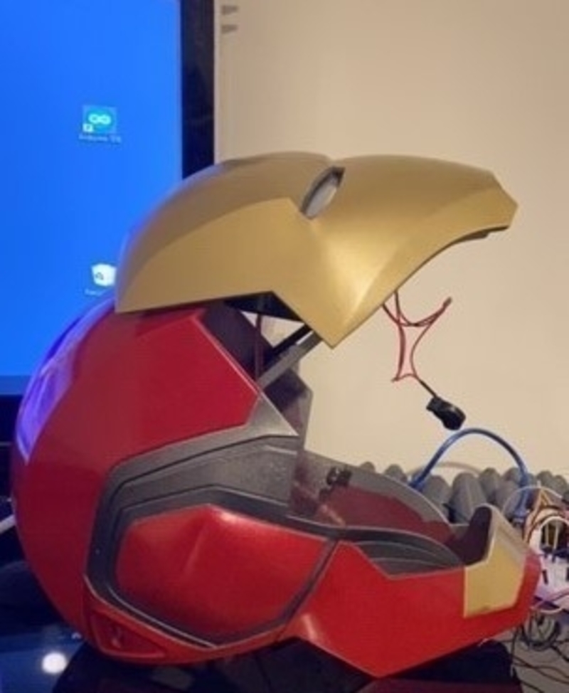 MK 85 Iron Man Helmet Hinge System - Pinshape