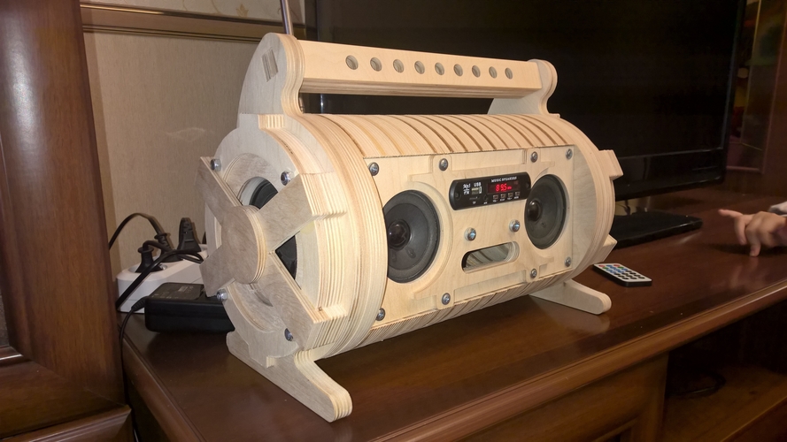 3D Printed Wood BoomBox for child by Andrew Loshak | Pinshape