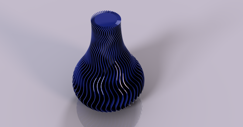 Wave Vase - Pinshape