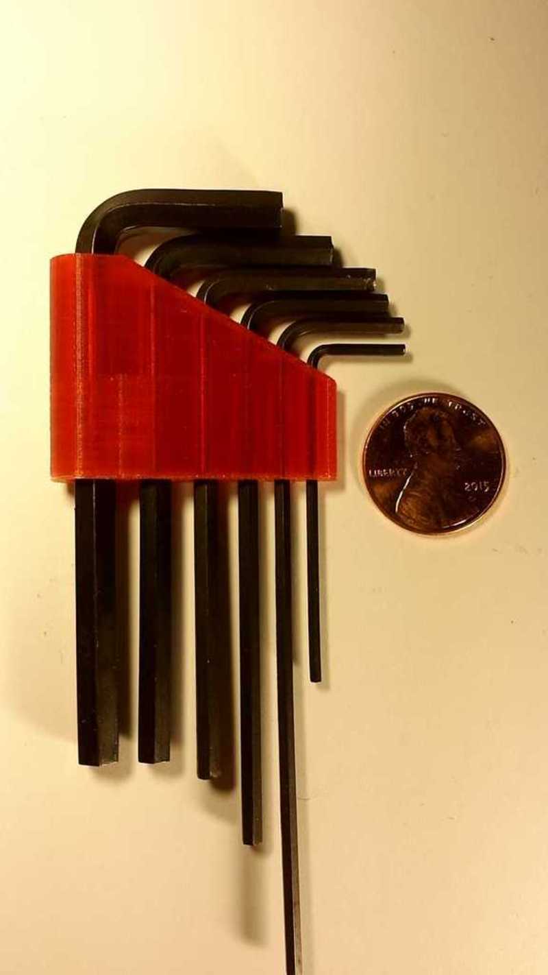 Small Metric Allen Wrench Holder - Pinshape