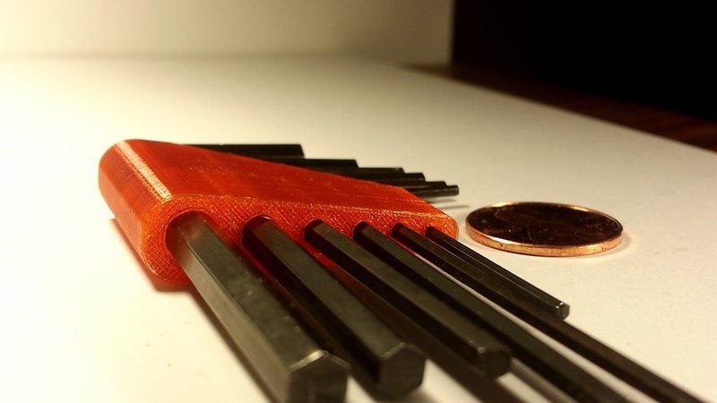 Small Metric Allen Wrench Holder - Pinshape