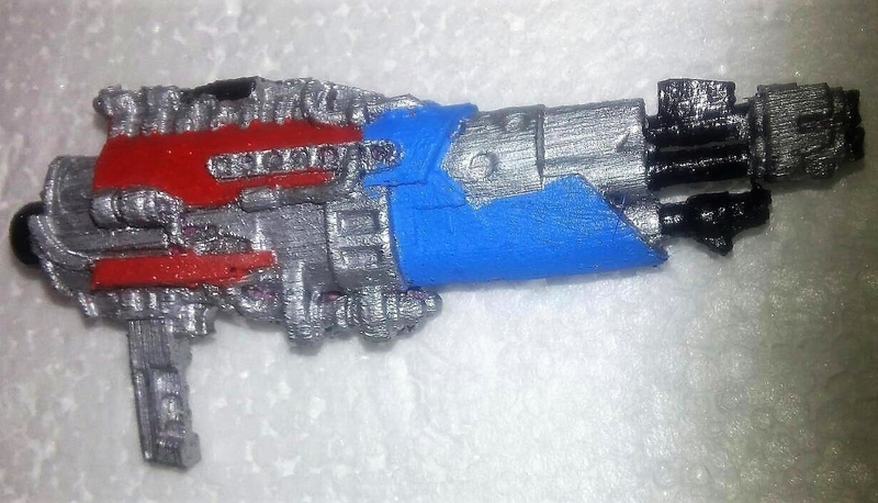 Transformers DOTM AOE Optimus Prime Tri-Barrel Blaster - Pinshape