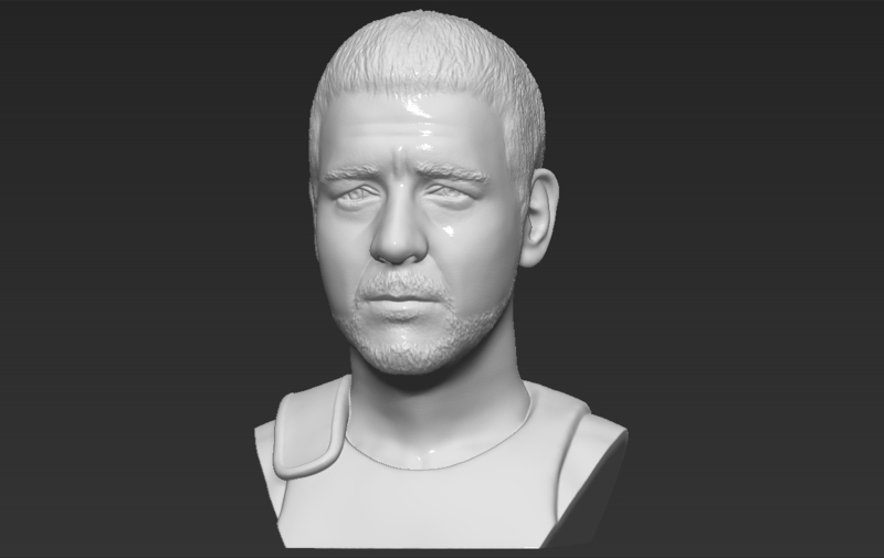 Gladiator Russell Crowe bust 3D printing ready stl obj formats - Pinshape
