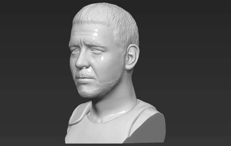 Gladiator Russell Crowe bust 3D printing ready stl obj formats - Pinshape