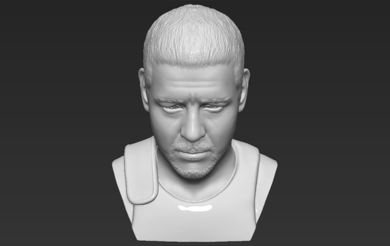 Gladiator Russell Crowe bust 3D printing ready stl obj formats - Pinshape
